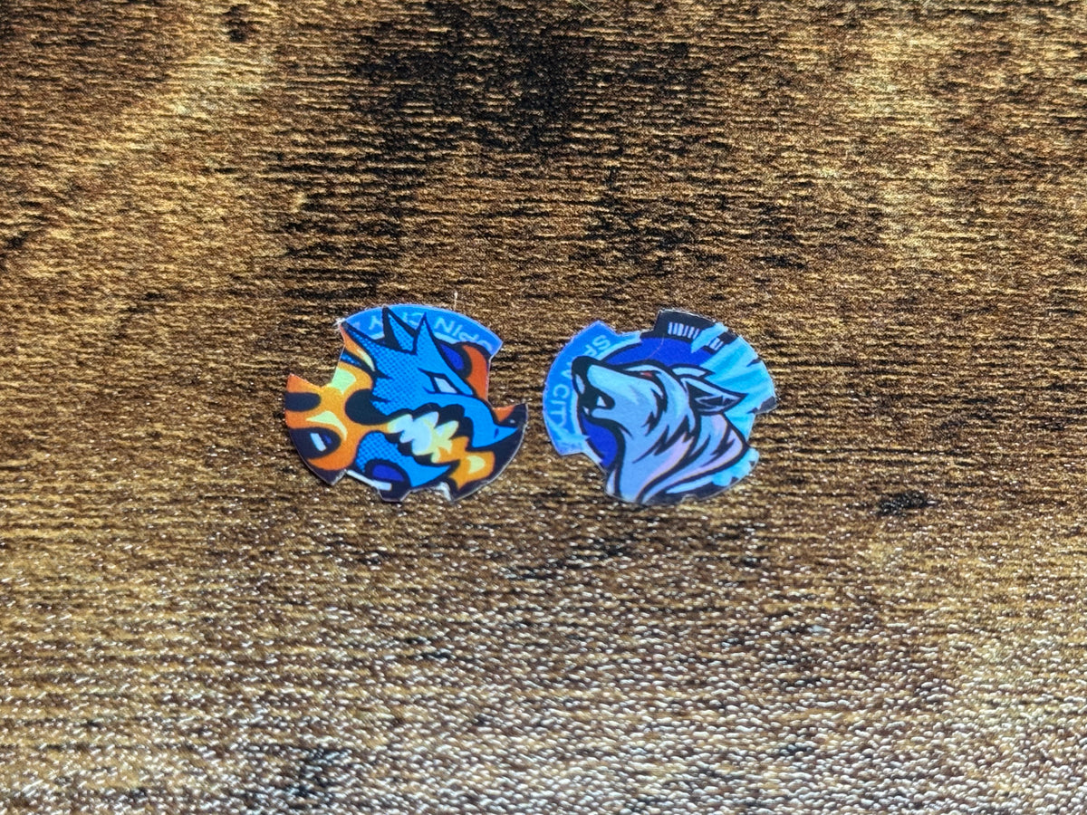 Alternate Art UX Foil Dran Buster & Silver Wolf Gear Chip Sticker Pack ...