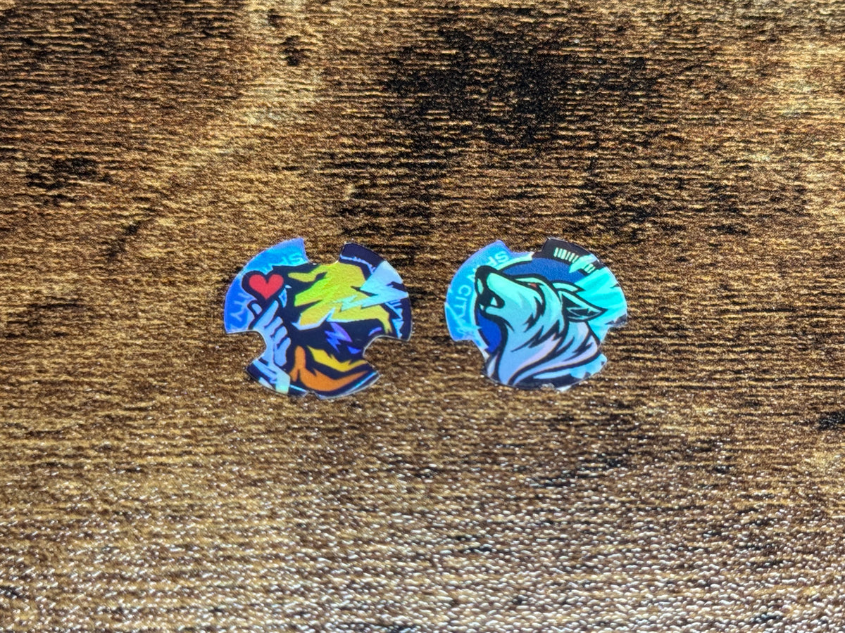 Alternate Art UX Foil Wizard Rod & Silver Wolf Gear Chip Sticker Pack ...